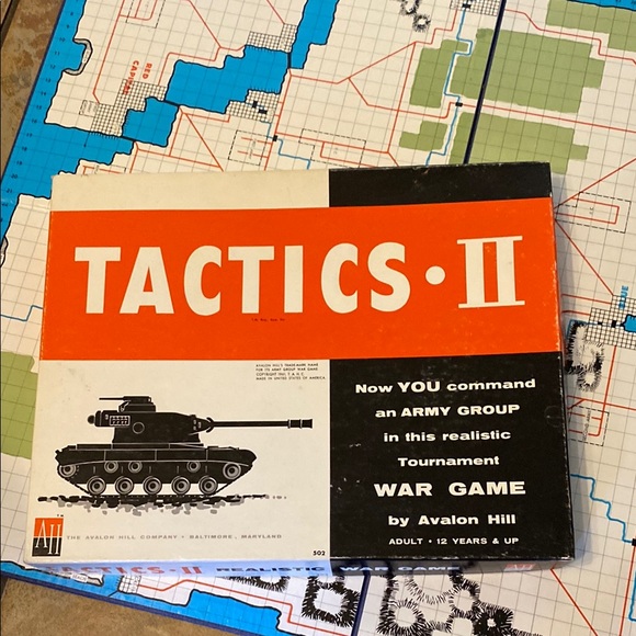 The Avalon Hill Co | Games | Vintage Tactics Ii Strategy Board Game | Poshmark
